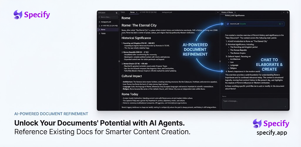 Specify - AI-powered smart document platform that connects and expands ...